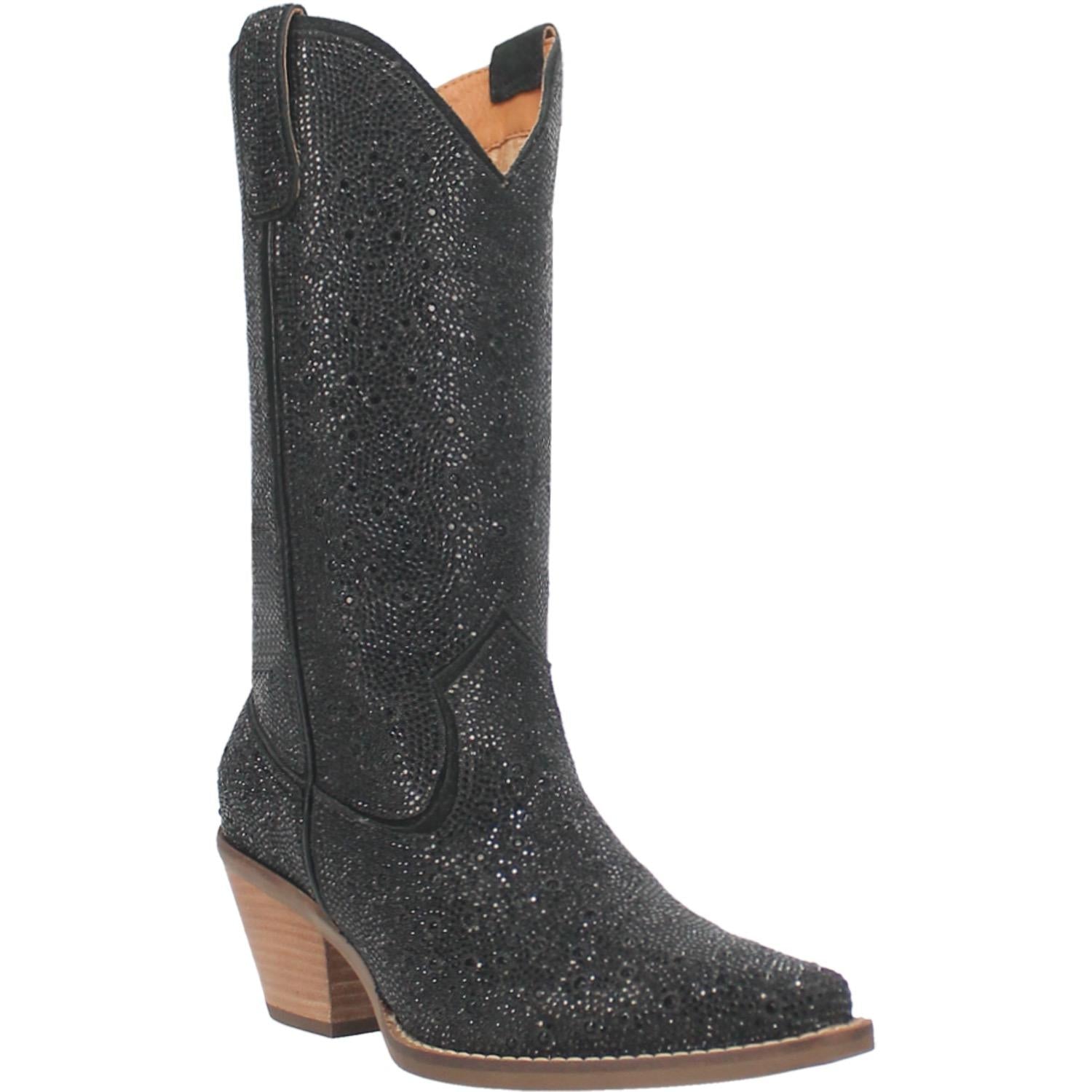Silver Dollar Leather Boot - Black – Dallas Wayne Boot Company