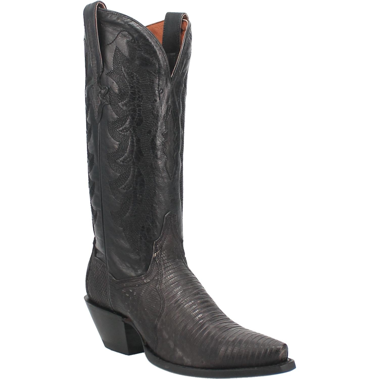 Drifter 13" Charcoal Lizard Snip Toe Boot – Dallas Wayne Boot Company