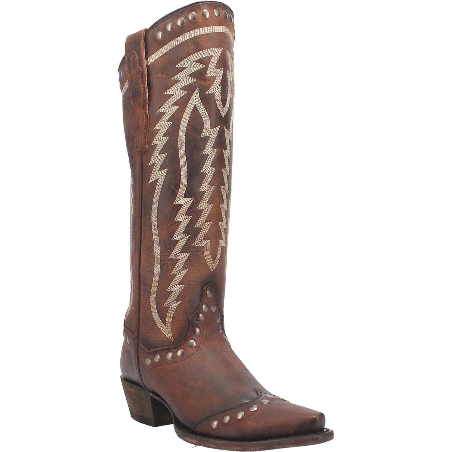 Sadi Brown Leather Boot – Dallas Wayne Boot Company