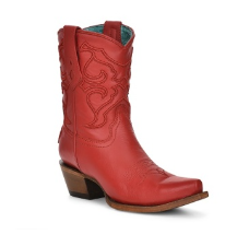 Red Embroidered Ankle Boot – Dallas Wayne Boot Company